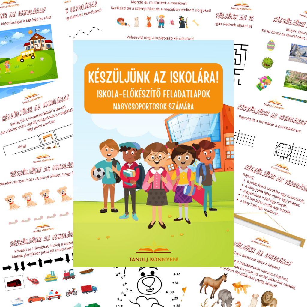 Készüljünk az iskolára! - iskola-előkészítő feladatok ovisoknak ...